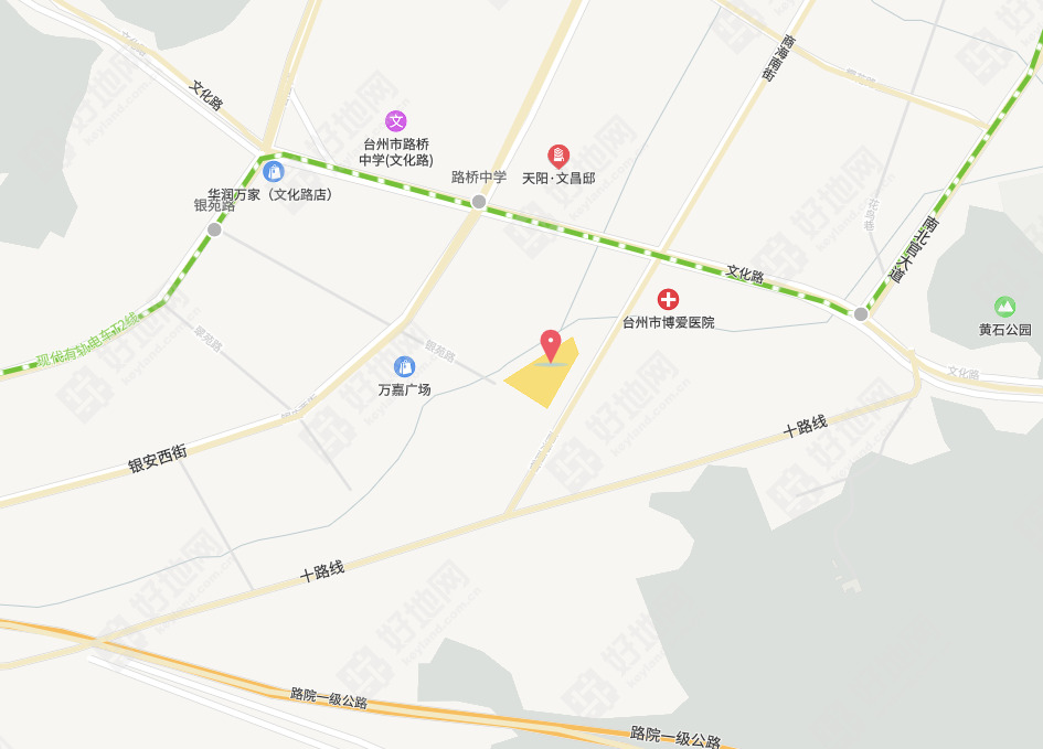 （6.5成交）溢价31.66%，卓越9940万竞得台州路桥区宅地，楼面价5175元/㎡_好地网